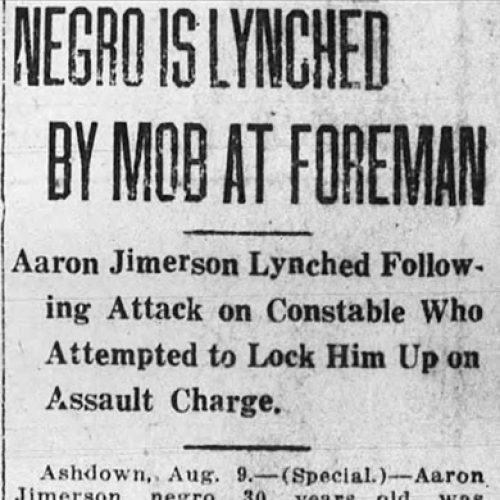 Jimerson, Aaron (Lynching of) - Encyclopedia of Arkansas
