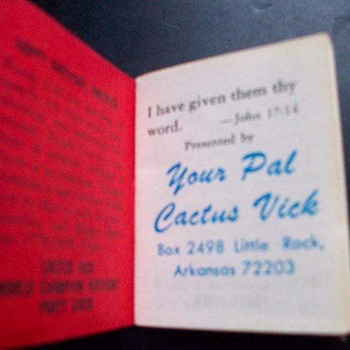 Vick, Volmer "Cactus" - Encyclopedia of Arkansas