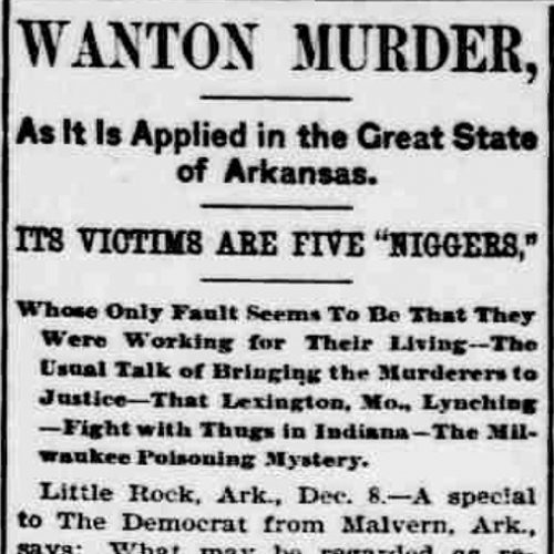 Race Riots - Encyclopedia of Arkansas