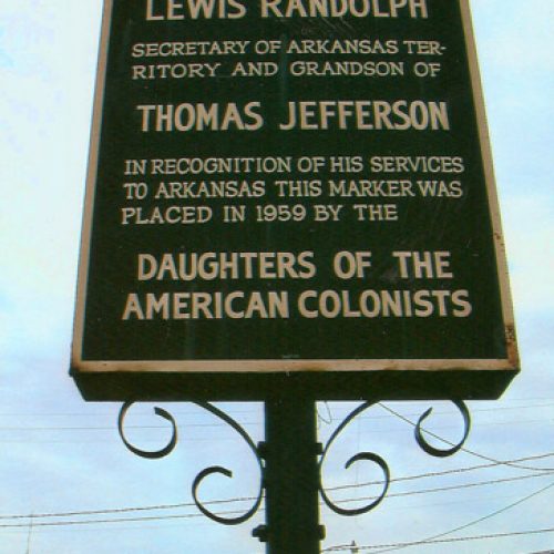 Randolph Plaque - Encyclopedia of Arkansas