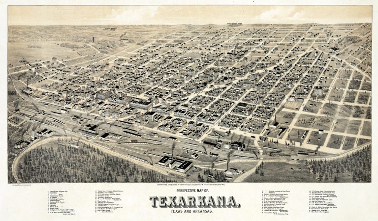 Texarkana Map - Encyclopedia of Arkansas