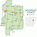 Woodruff County Map - Encyclopedia of Arkansas