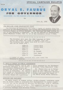 Faubus Newsletter - Encyclopedia of Arkansas