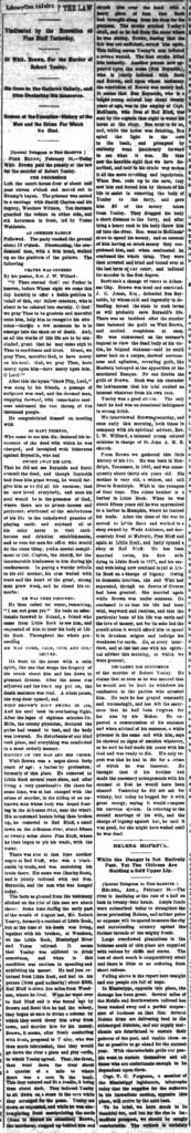 Brown, Whit Execution Story - Encyclopedia of Arkansas