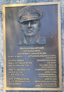 MacArthur, Douglas Plaque - Encyclopedia of Arkansas