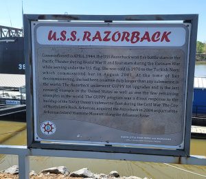 USS Razorback Information Sign - Encyclopedia of Arkansas