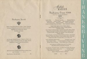 Marion Hotel Menu - Encyclopedia of Arkansas