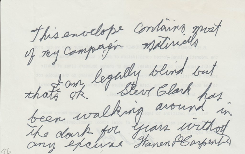 Carpenter Campaign Note - Encyclopedia of Arkansas