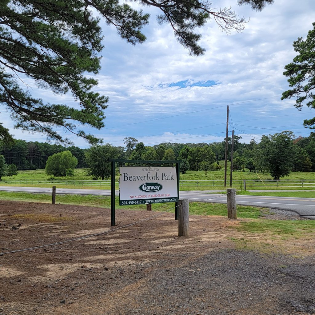 Beaverfork Park Entrance - Encyclopedia of Arkansas